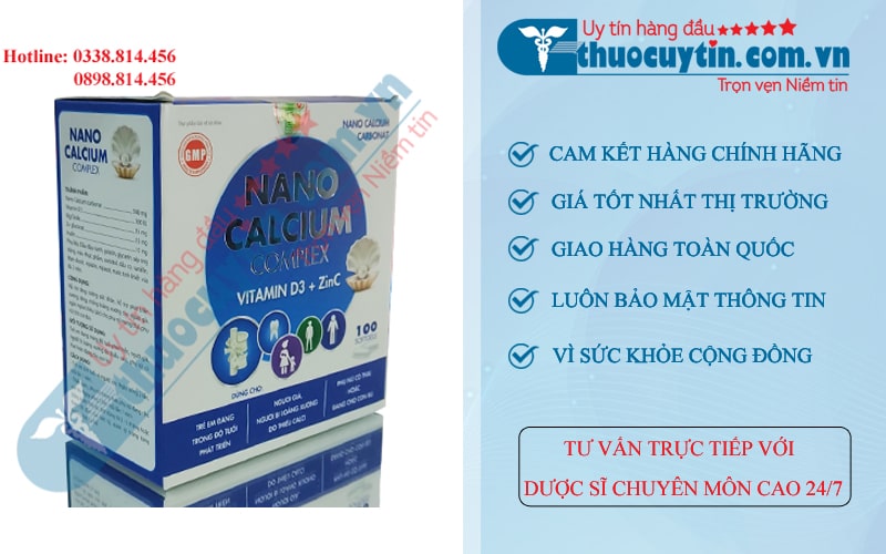 Nano Calcium Complex Tăng cường sức khỏe, chống loãng xương