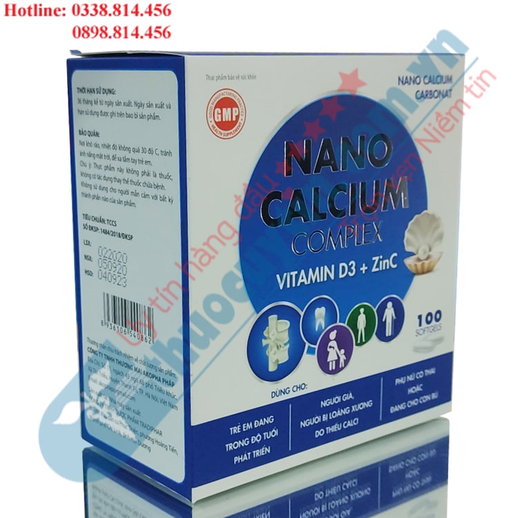 Nano Calcium Complex Tăng cường sức khỏe, chống loãng xương
