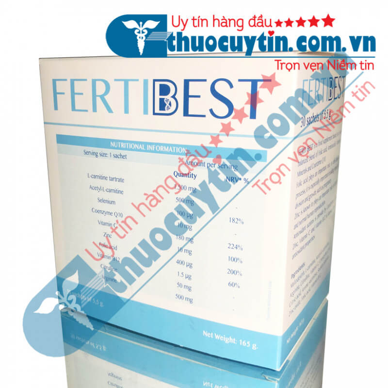 FERTIBEST TĂNG CHẤT LƯỢNG TINH TRÙNG, HỖ TRỢ ĐIỀU TRỊ HIẾM MUỘN