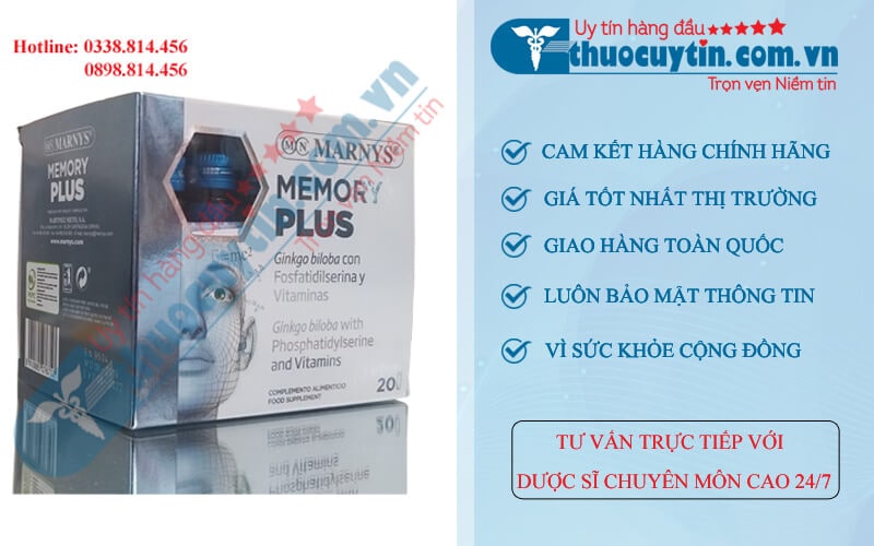 Memory Plus Bổ Não Cải Thiện Trí Nhớ Điều Trị Chứng Mau Quên
